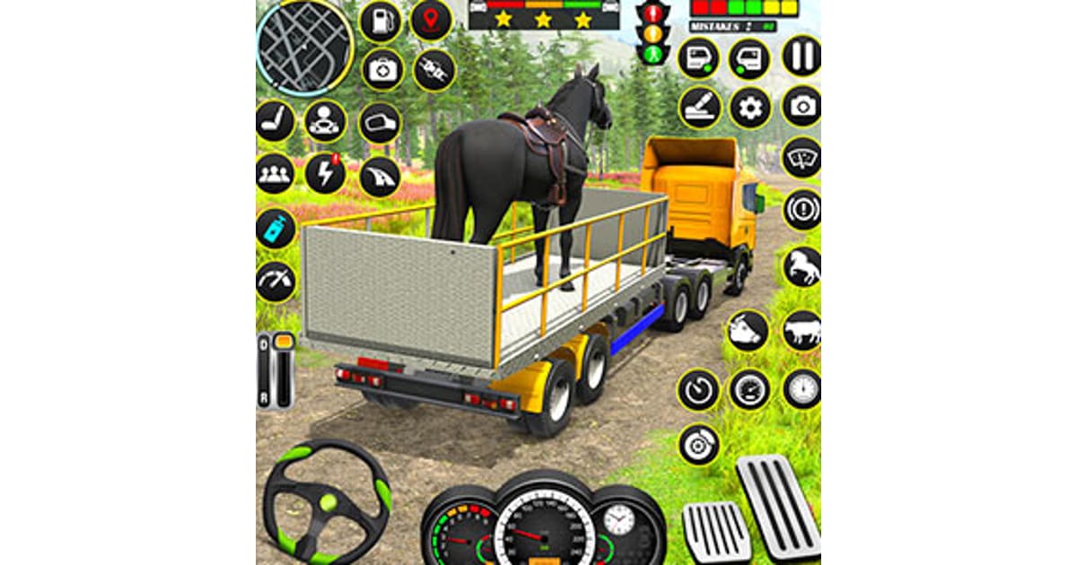 Animal Transporter Truck - Truck 3D Game
