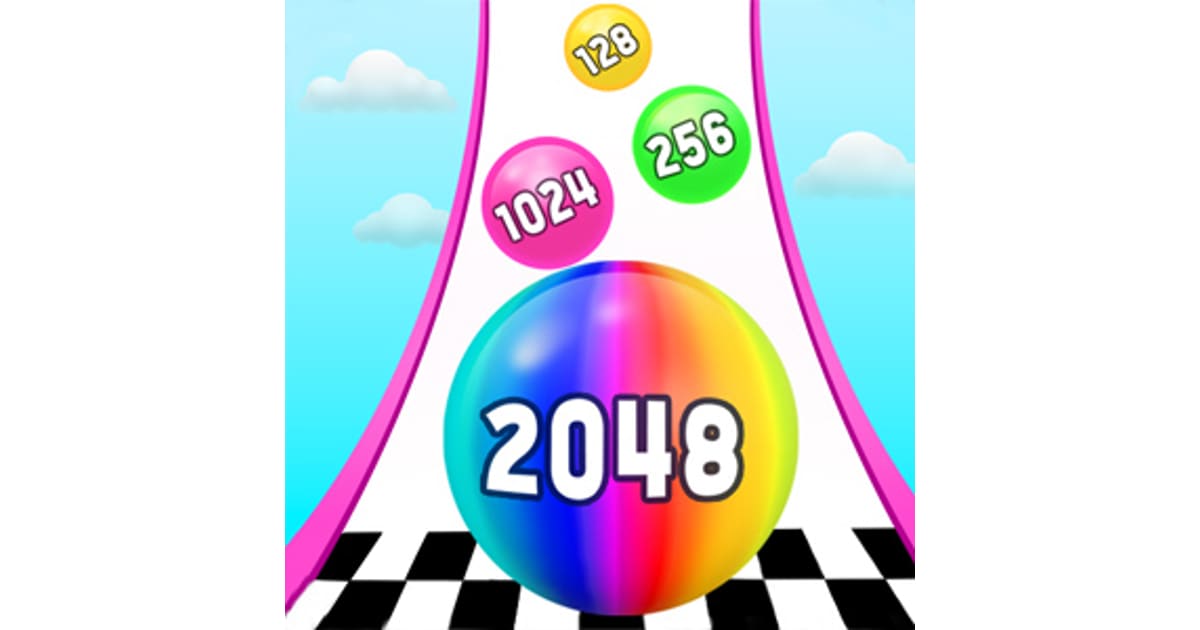 Color Ball Run 2048 🎯 Merge Online Game