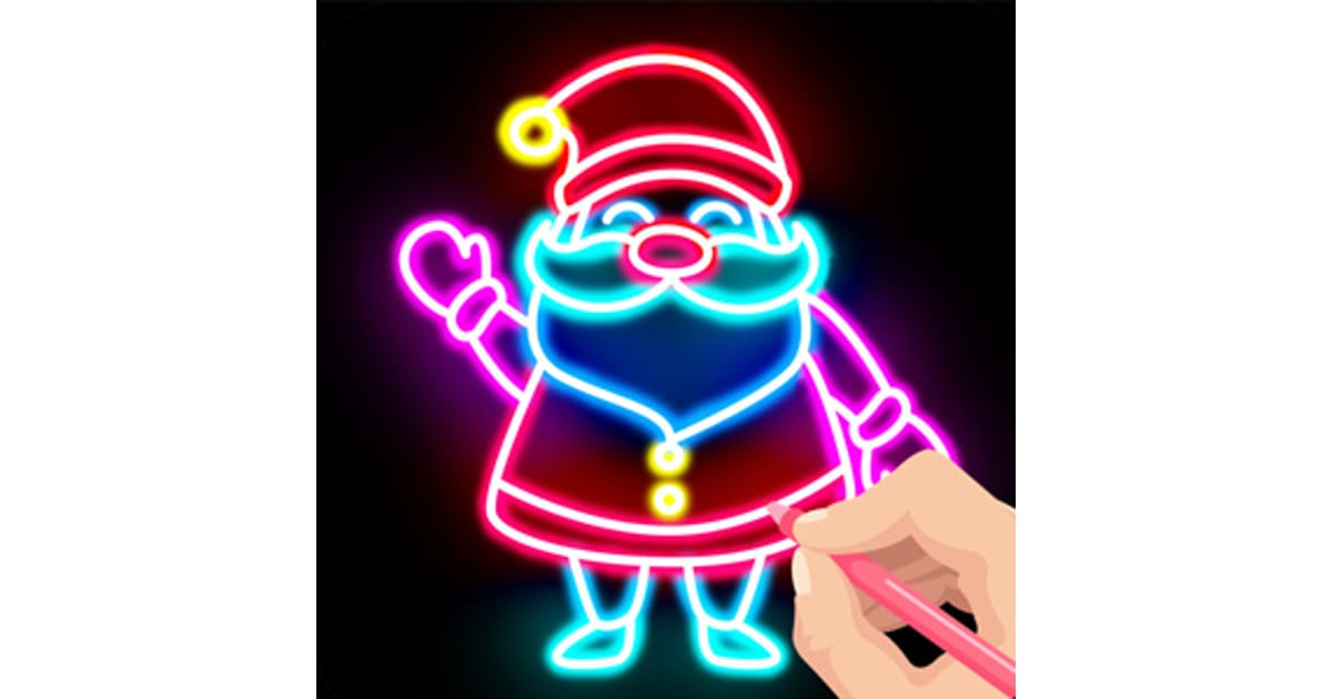 Draw Glow Christmas - Play Draw Glow Christmas Game Online