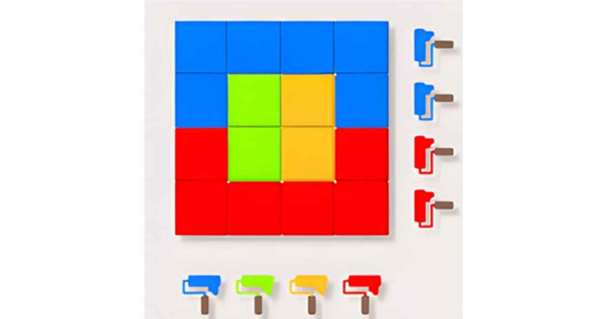 Painting Tiles Puzzle Free Online