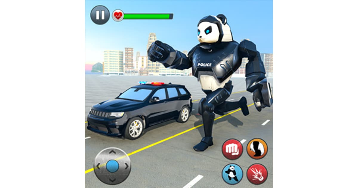 Police Panda Robot - Play Police Panda Robot Game Online